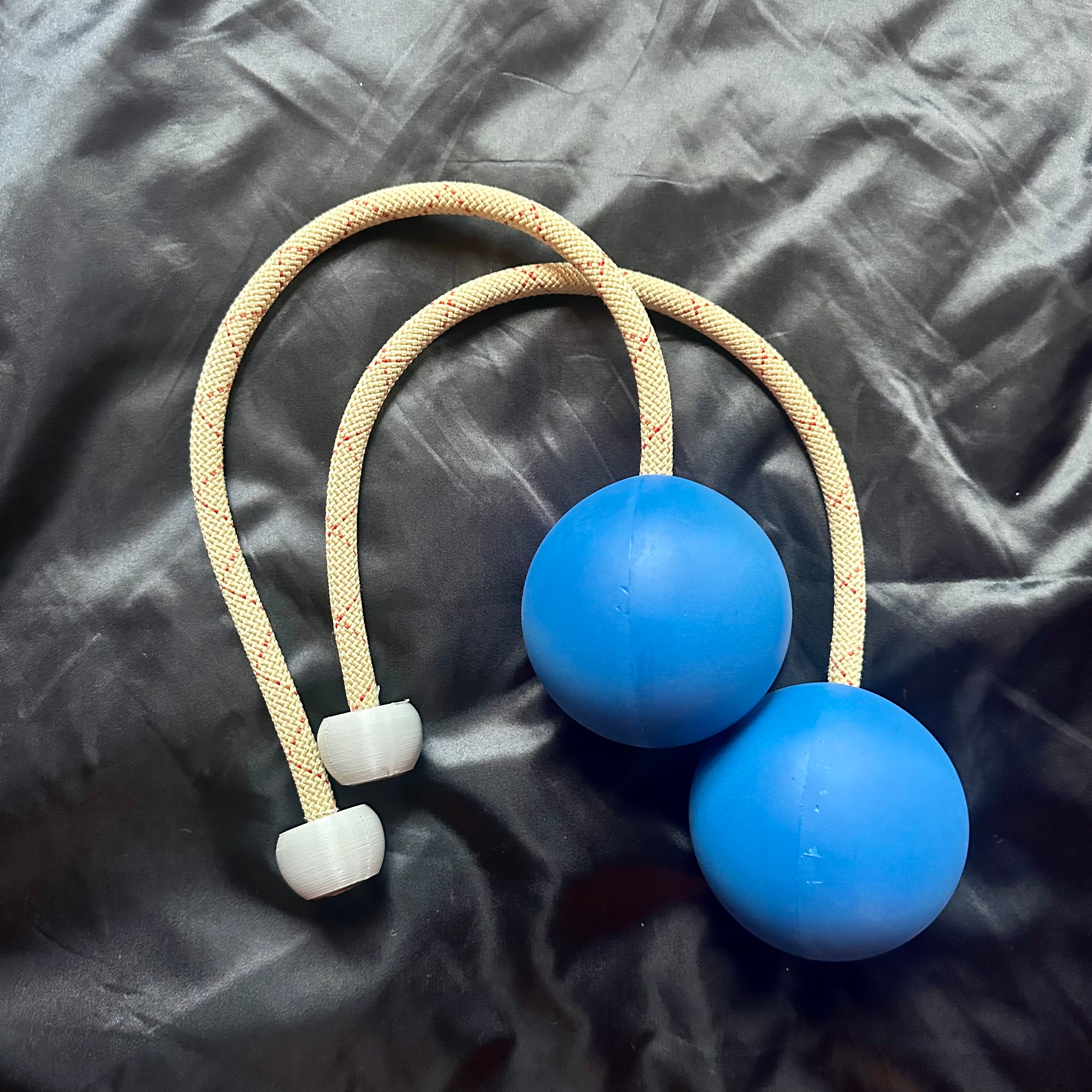Blue and Grey Static Contact Poi | Crispy Clowns